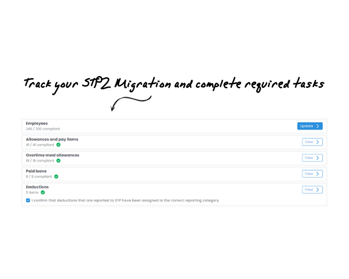 How to update to STP Phase 2 reporting
