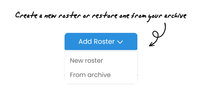How to create a roster for staff