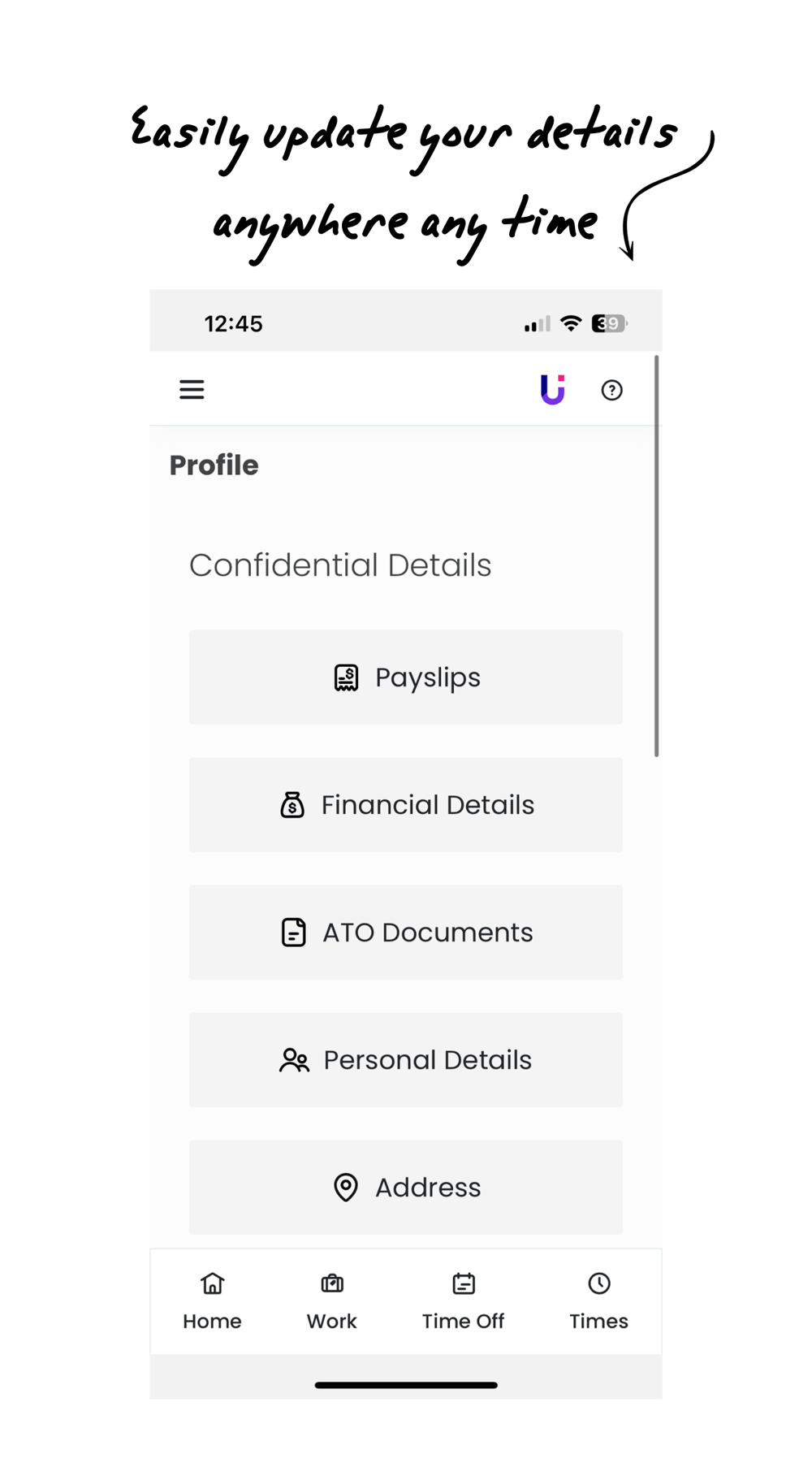 How to update personal details